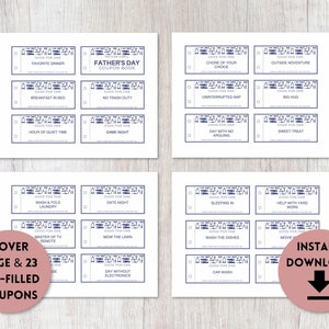 Editable Father's Day Coupon Book Printable | Father's Day Gift ...
