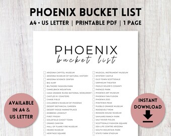 Arizona Bucket List - Etsy