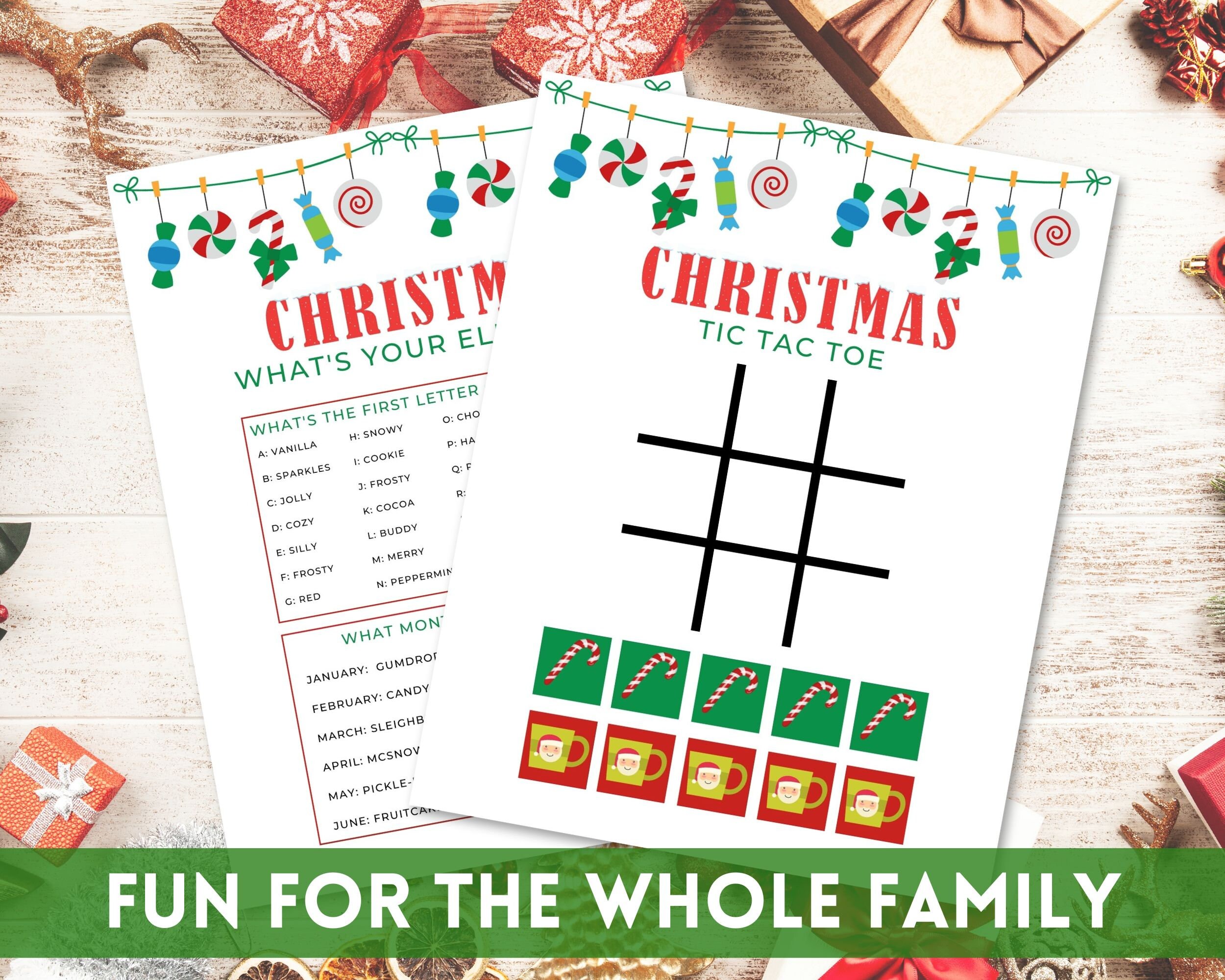 18 Christmas Games for Kids Printable Christmas Party Games Classroom ...