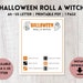Halloween Roll A Witch Printable Halloween Game for Kids Halloween ...