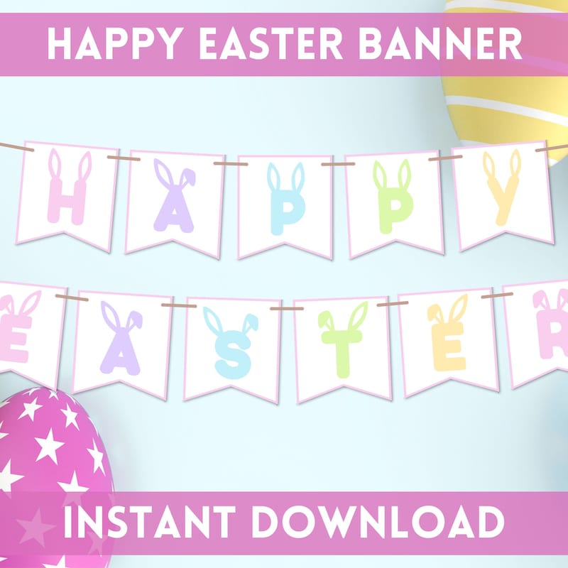 Easter Bunting - Etsy