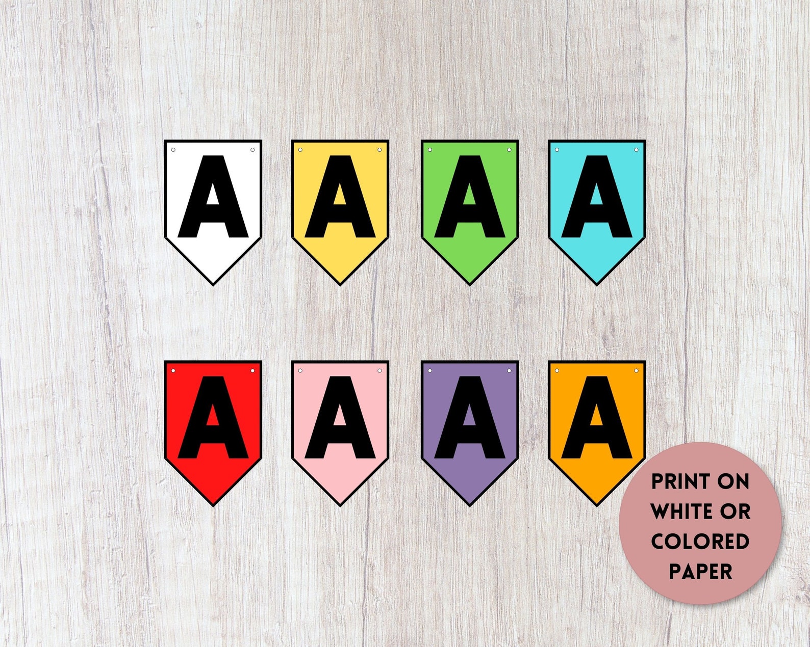 Black Letter Banner Printable Alphabet Banner Decorations - Etsy