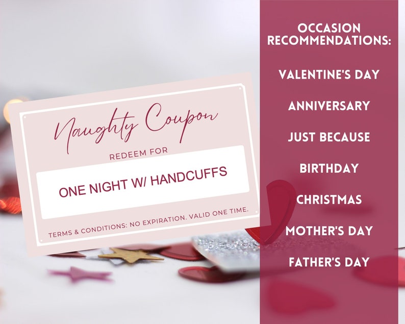 Editable Naughty Coupon Book Printable Love Coupons Valentine's Day ...