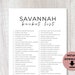 Savannah, Georgia Bucket List Printable | Travel Bucket List | Travel ...