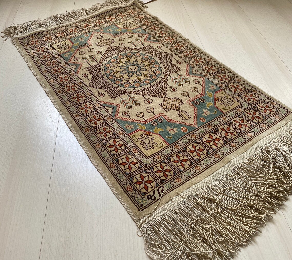 Turkish Silk Rug,vintage Rug,silk Carpet,tribal Rug,ethnic Rug,nomadic ...