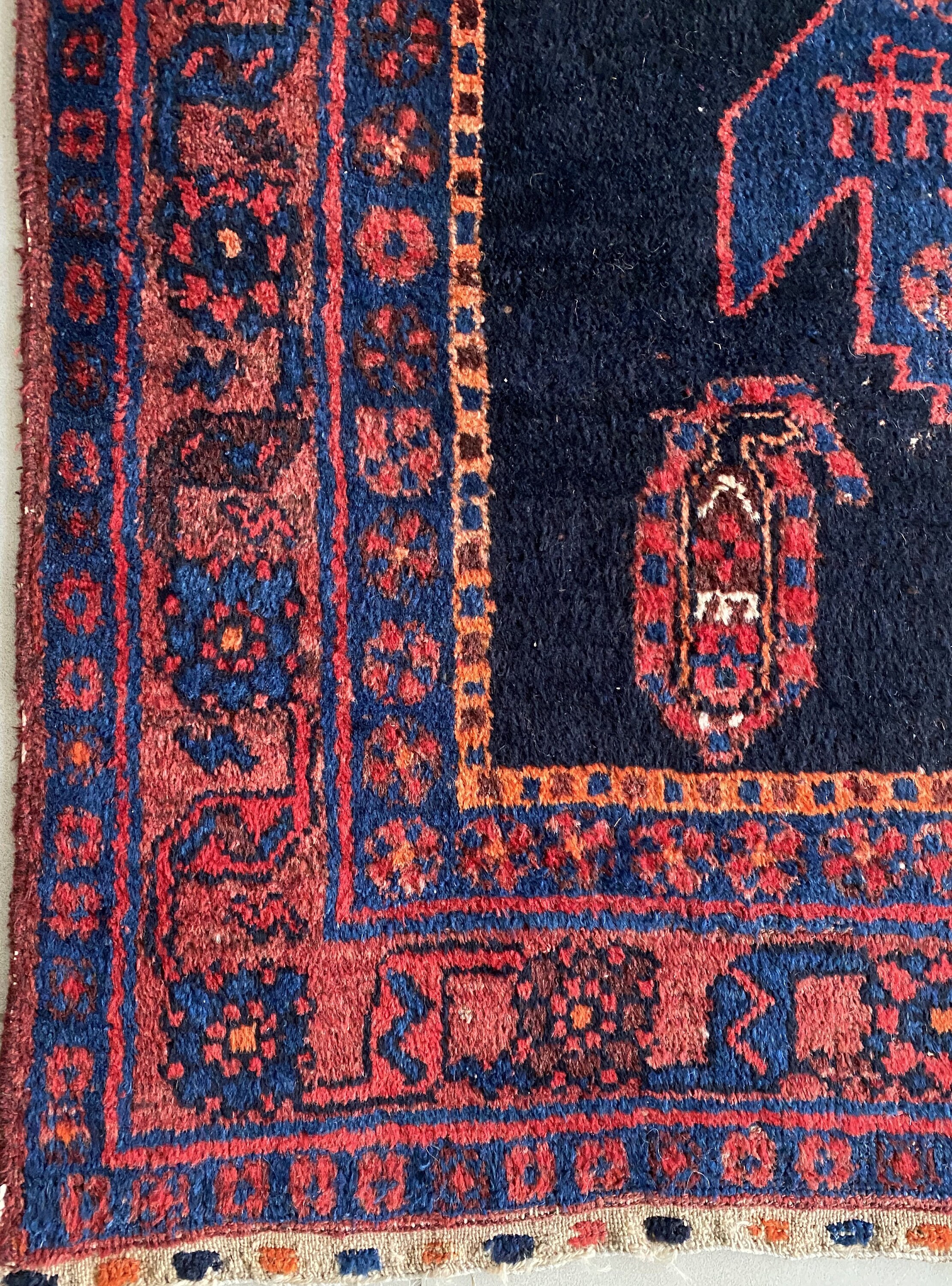 Antique Kurdish Rug, Antique Kurdish Carpet, Tribal Kurdish Rug, 4x7 ...