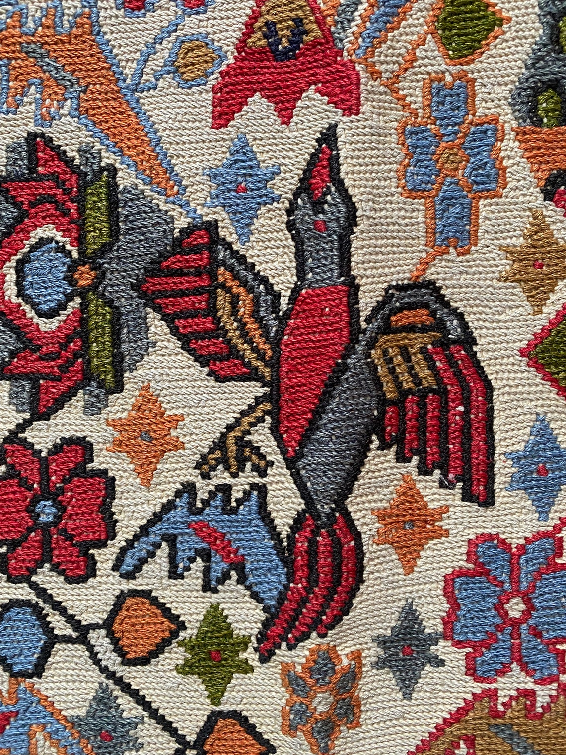 Vintage Sumak Rug,soumak Rug,floral Design,sumak Carpet,4x7 Rug ...