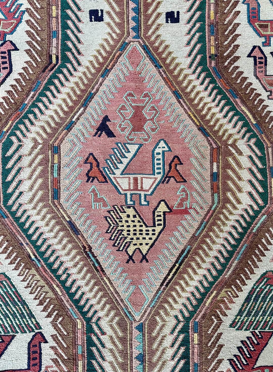 Semi Antique Sumak Rug, Sumak Runner, Old Sumak Carpet, 3x9 Runner - Etsy