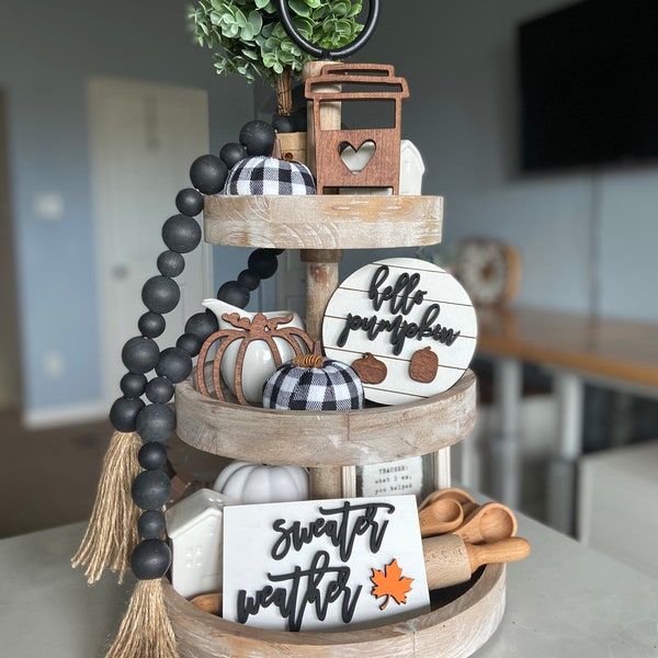 Fall Decor for Tier Tray - Etsy
