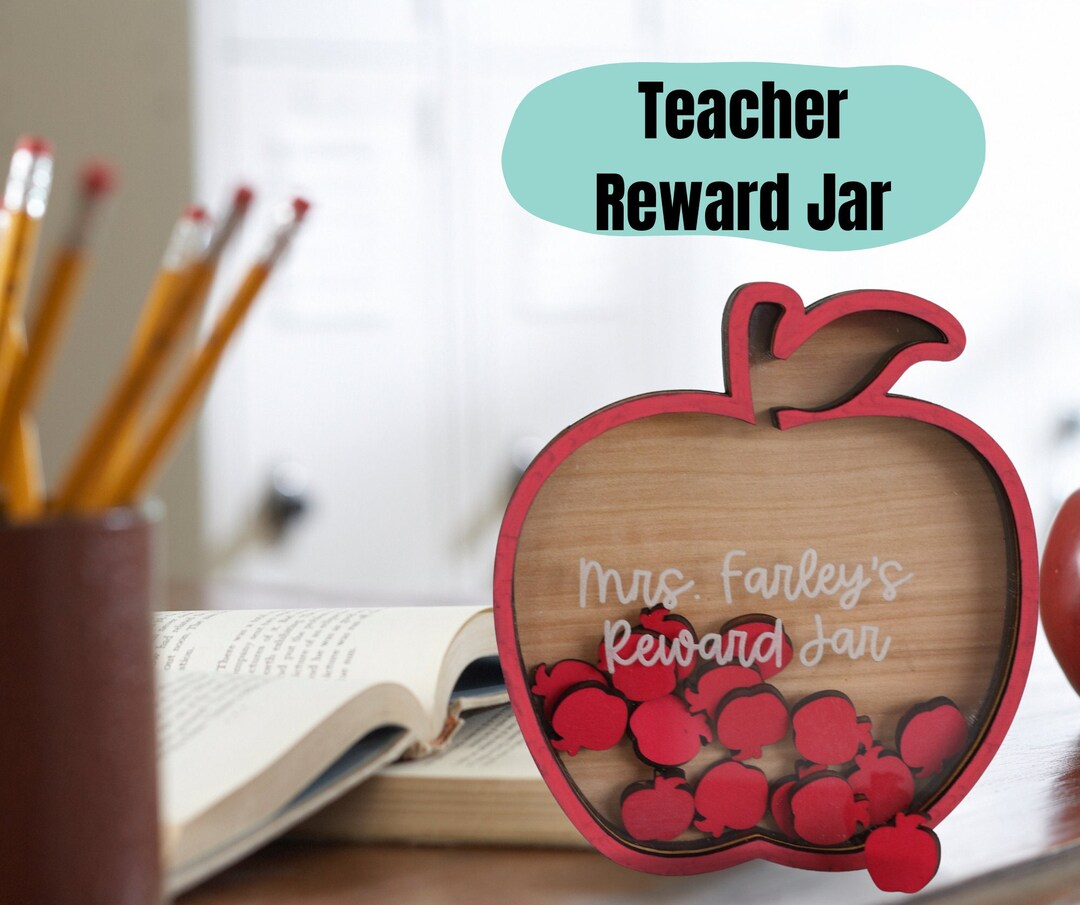 Reward Jar Apple Teacher Gift, Classroom Reward Jar, Motivation Jar ...