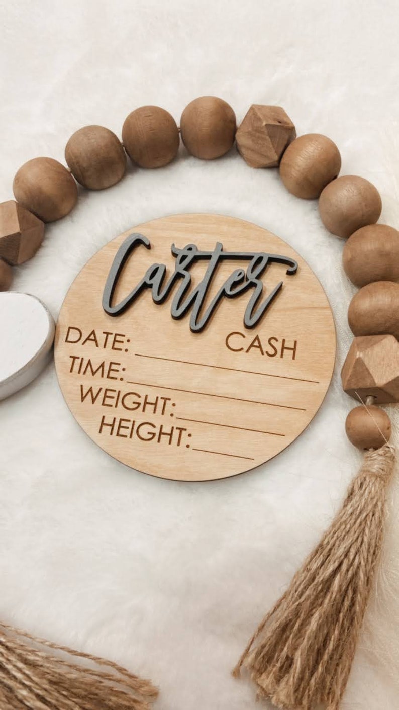 Newborn Announcement Sign Baby Announcement Sign Hospital - Etsy