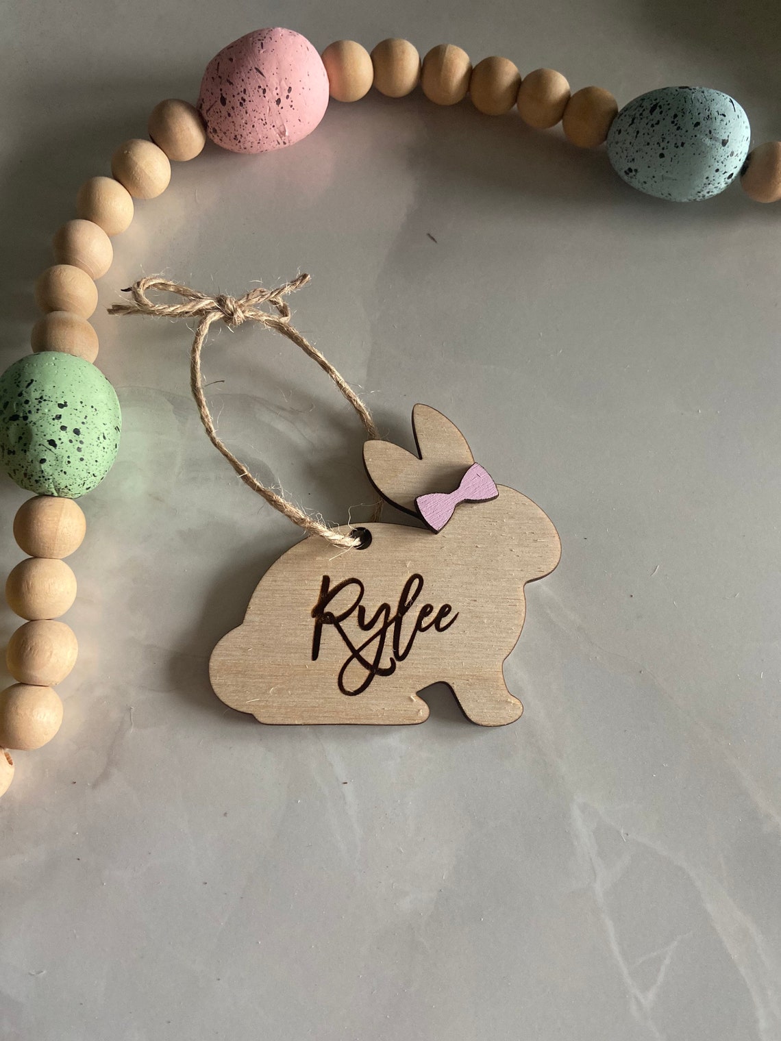 Personalized Easter Bunny Tags Easter Name Tags Bunny Tags - Etsy