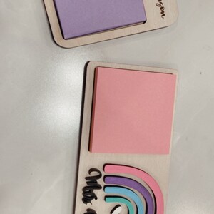 SVG 3D Personalized Sticky Note Holder PNG Teacher Gift Christmas Gift ...