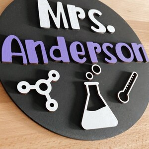 Science Teacher Personalized Sign Back to School Classroom Decor ...
