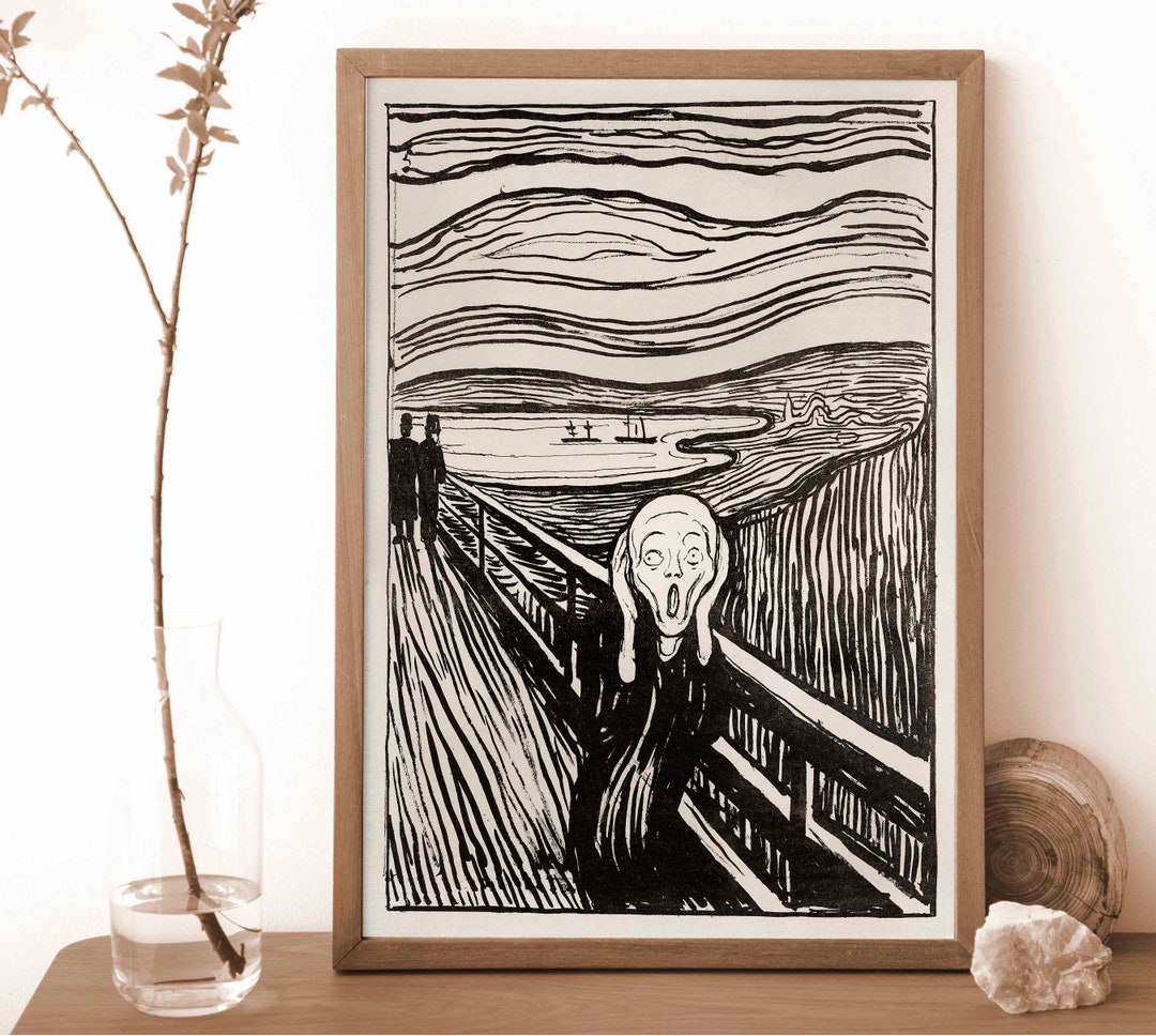 Edvard Munch - the Scream Art Print. Matte Poster. House Warming Gift ...