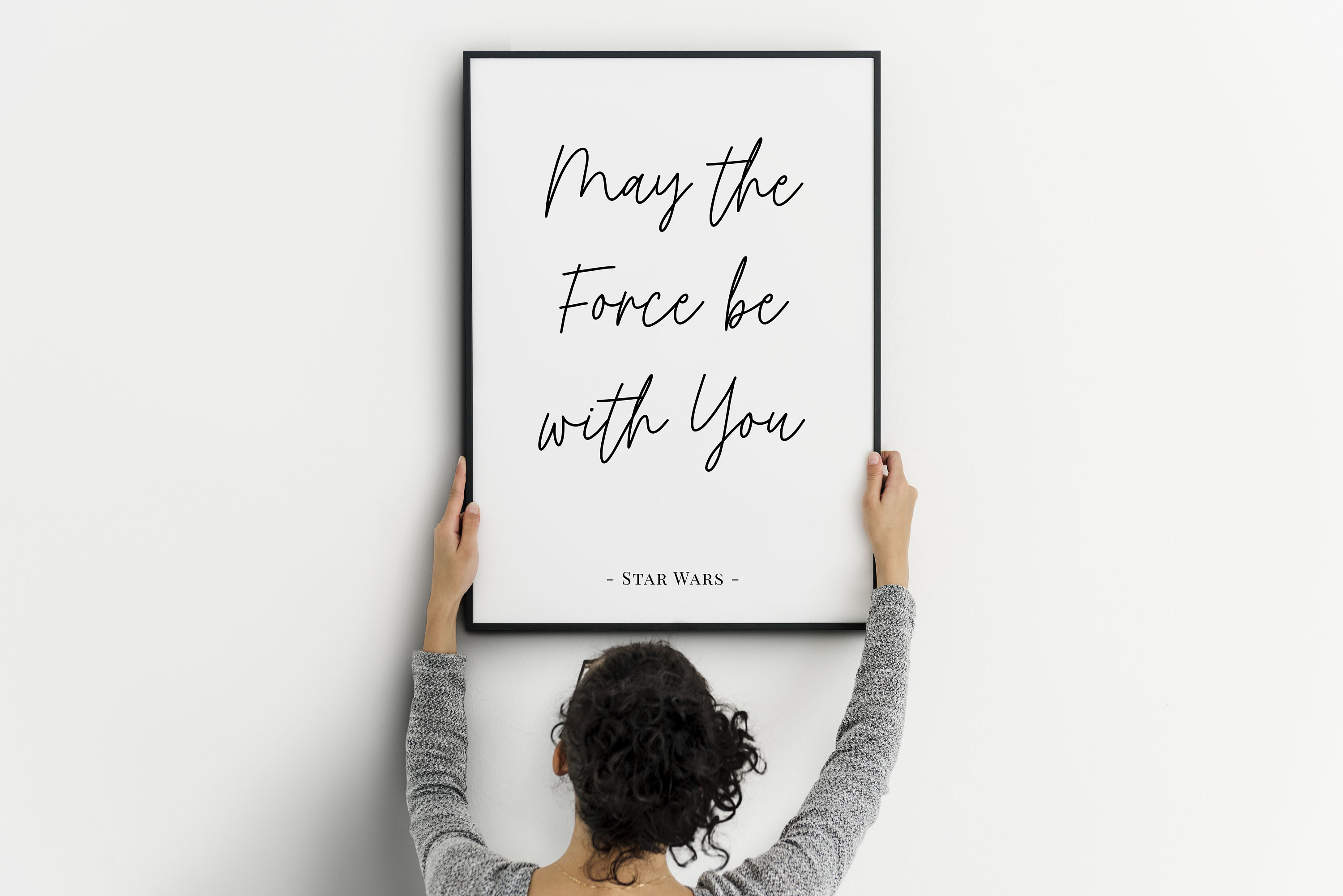 May the Force Be With You - Star Wars Printable. Yoda Quote, Star Wars ...