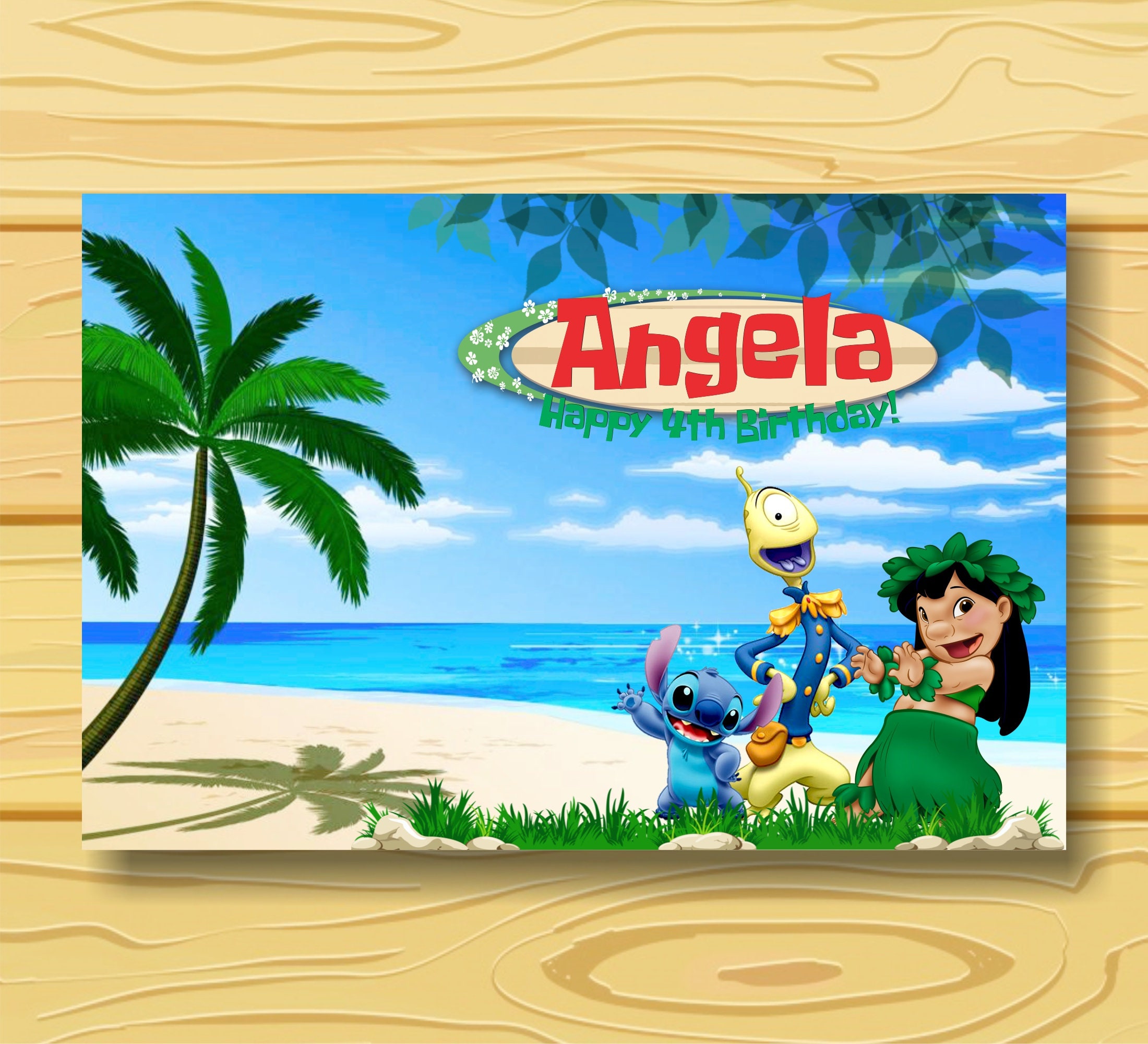 Lilo and Stitch Backdrop Lilo and Stitch Photo Booth Frame | Etsy