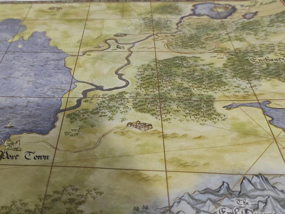 Once Upon a Time Enchated Forest Map / Enchated Forest Map Once Upon a ...