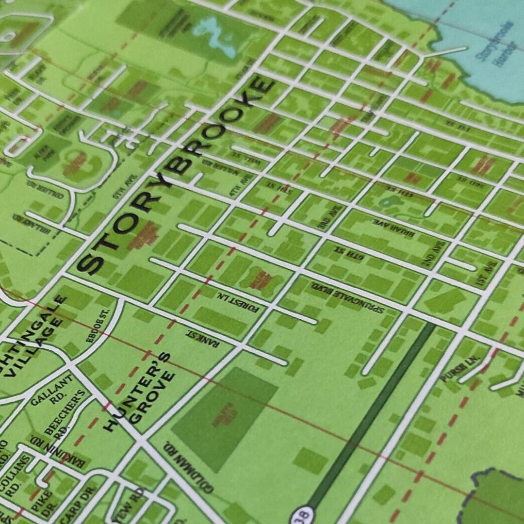 Storybrook Map once Upon a Time / Storybrook Map once Upon a Time - Etsy