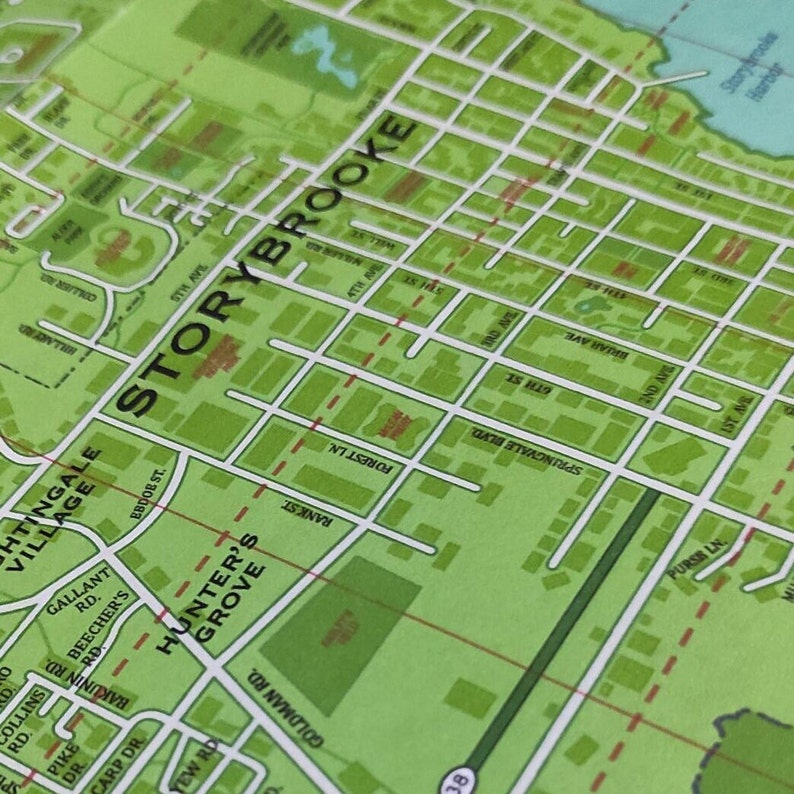 Storybrook Map once Upon a Time / Storybrook Map once Upon a Time - Etsy