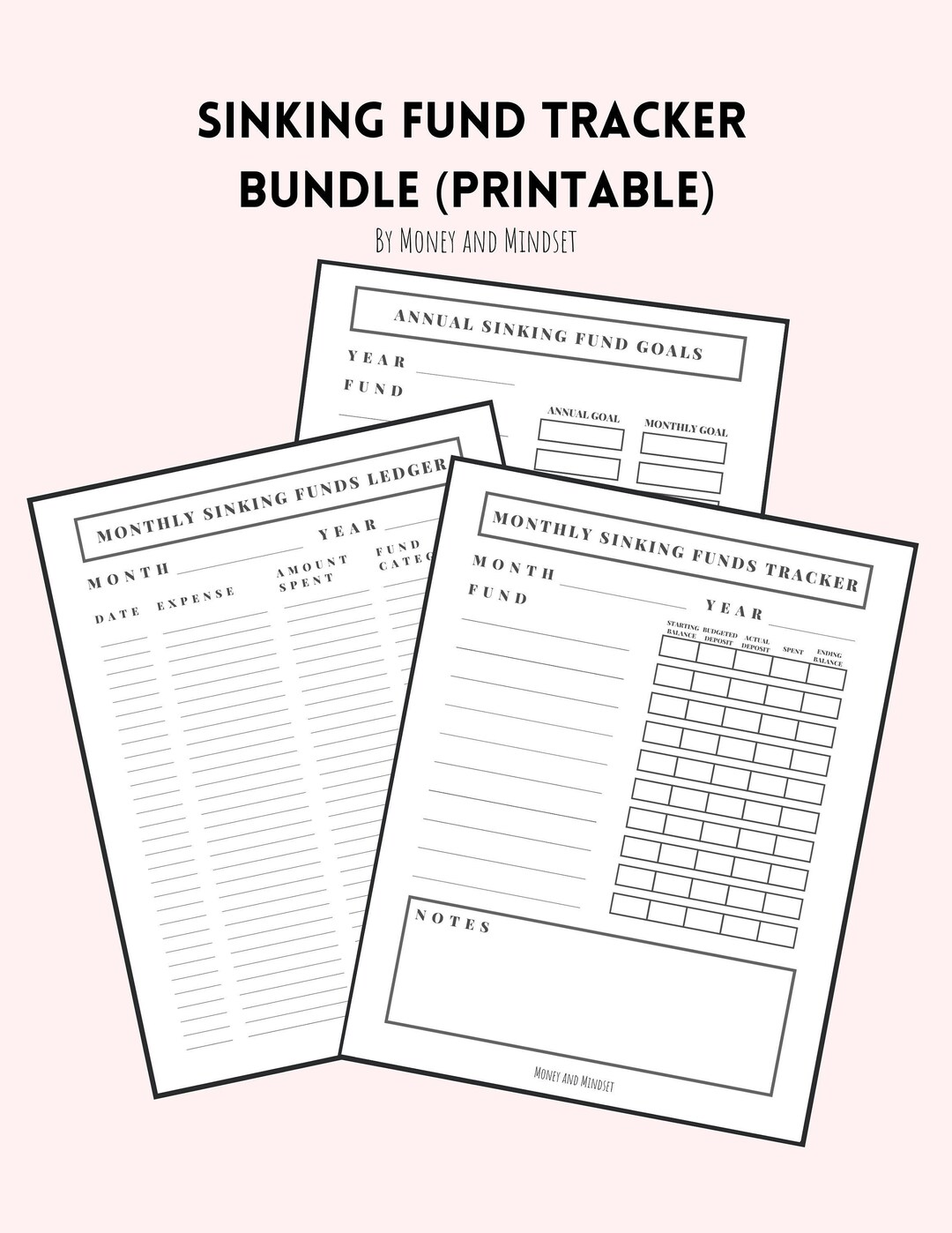 Sinking Fund Tracker Bundle (printable) - Etsy