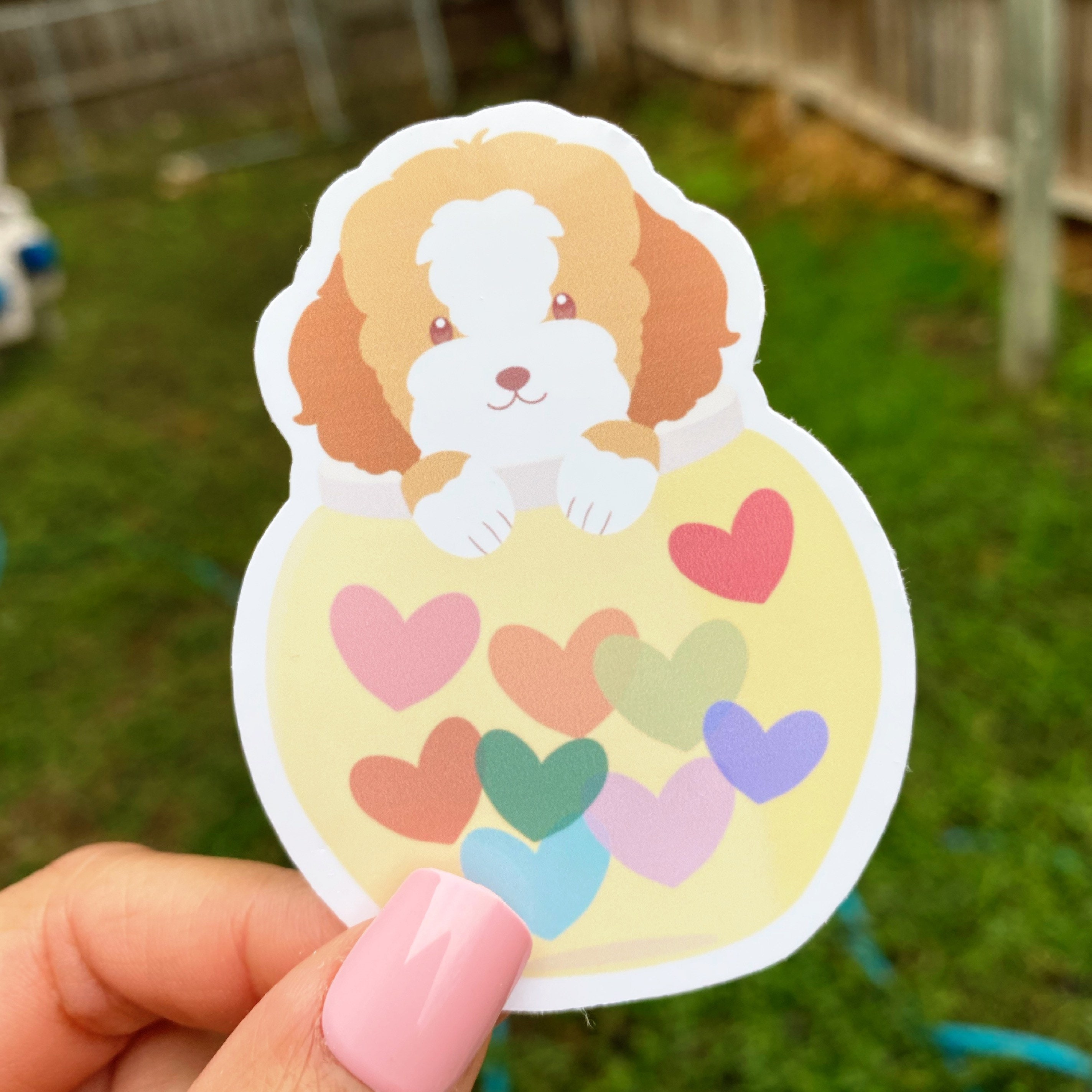 Lovely puppy sticker Puppy Dog lovers Cute Stationary Sticker | Etsy