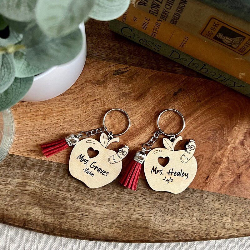 Teacher Keychain - Etsy
