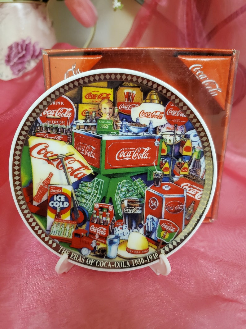 Mini Coca Cola Collector Plates Dated 1930-1940 - Etsy