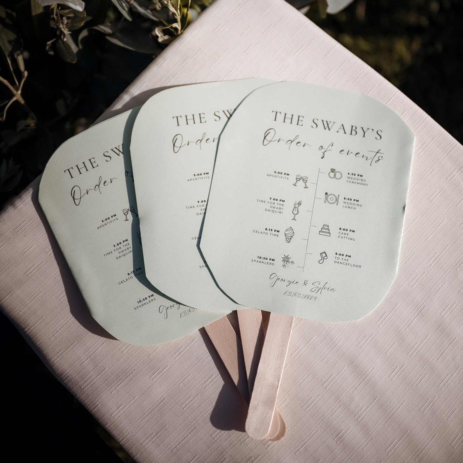 Handmade Order of the Day Fans - Etsy