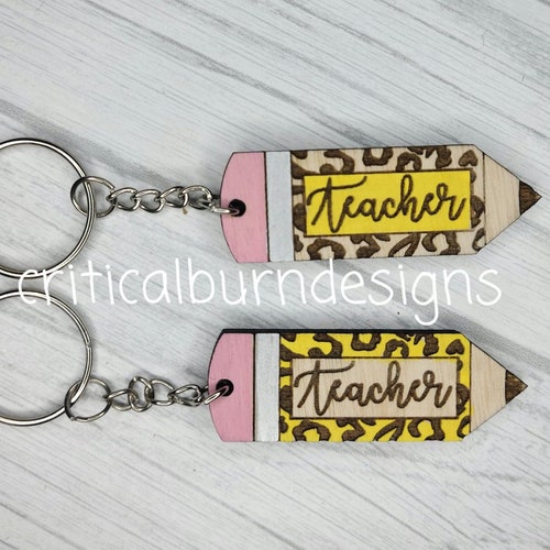Teacher Keychain Personalized Bundle Png Sublimation Designs - Etsy
