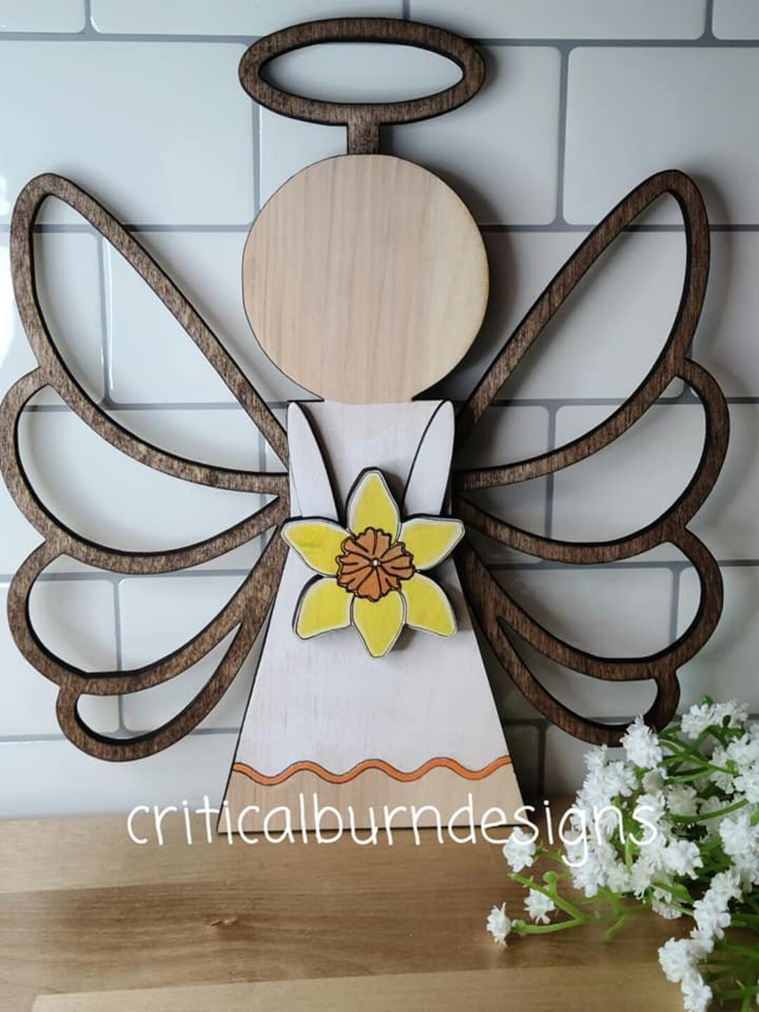 Daffodil Angel Cut File - Etsy