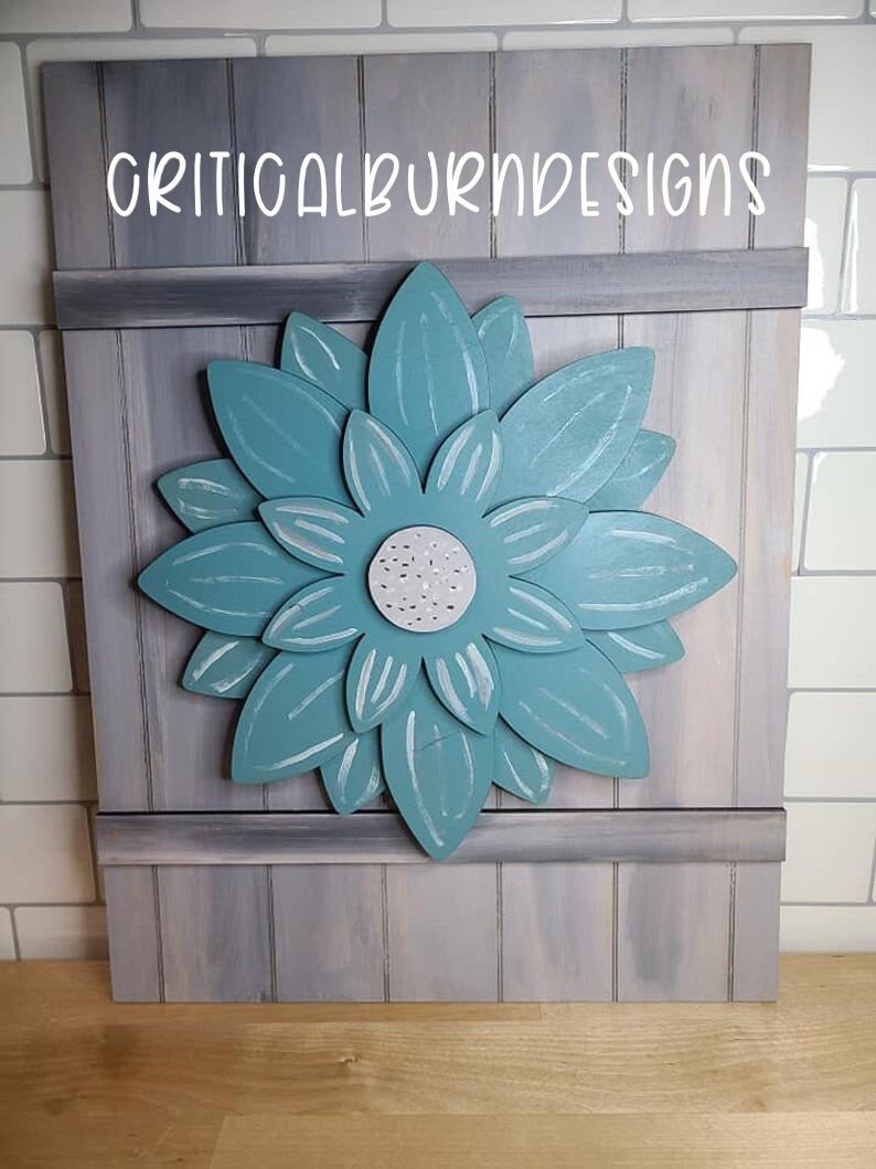 3D Flower Shiplap File - Etsy