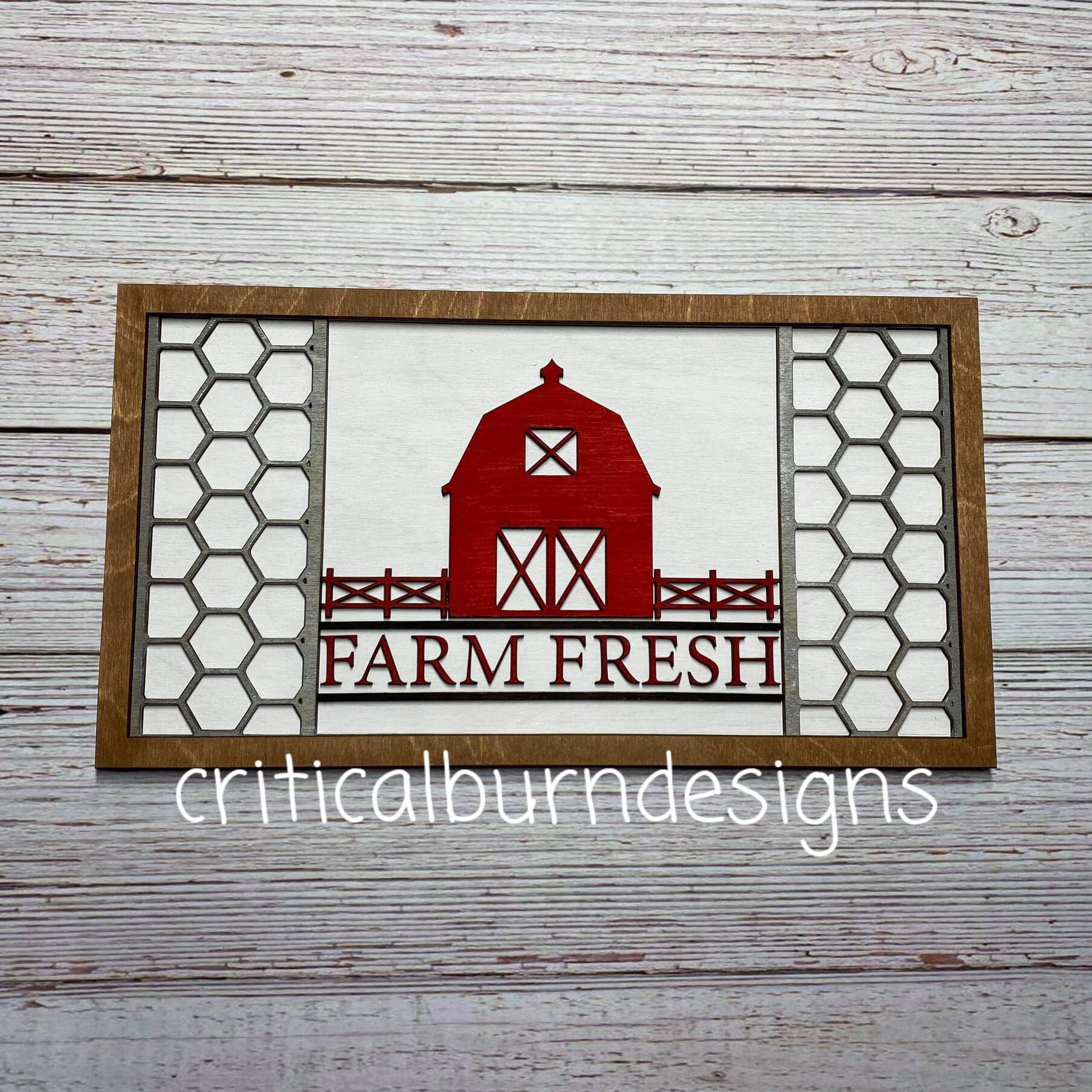 Farm Fresh Barn Chicken Wire Sign File - Etsy