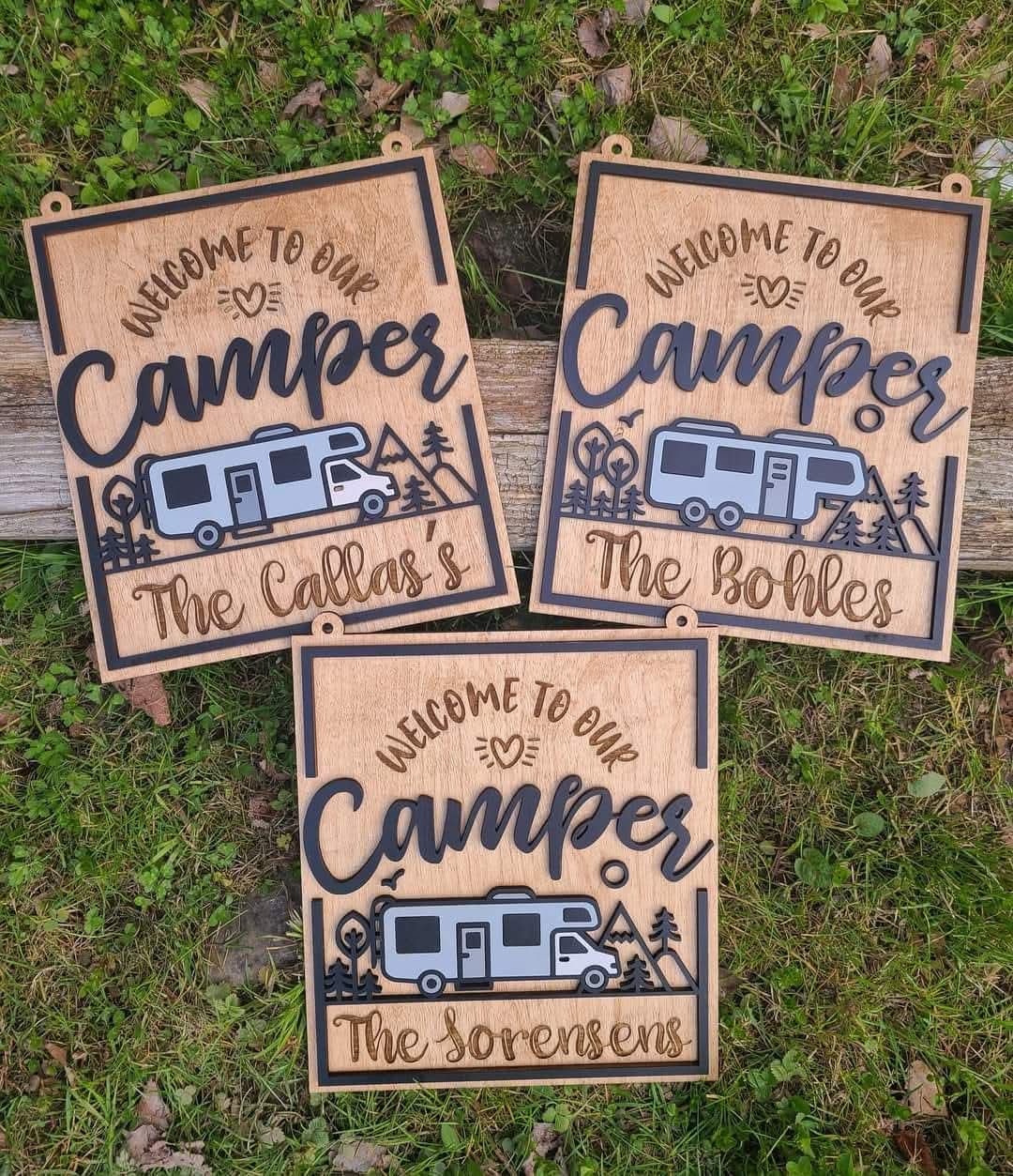 Personalized Camping Sign Campsite Welcome Sign - Etsy