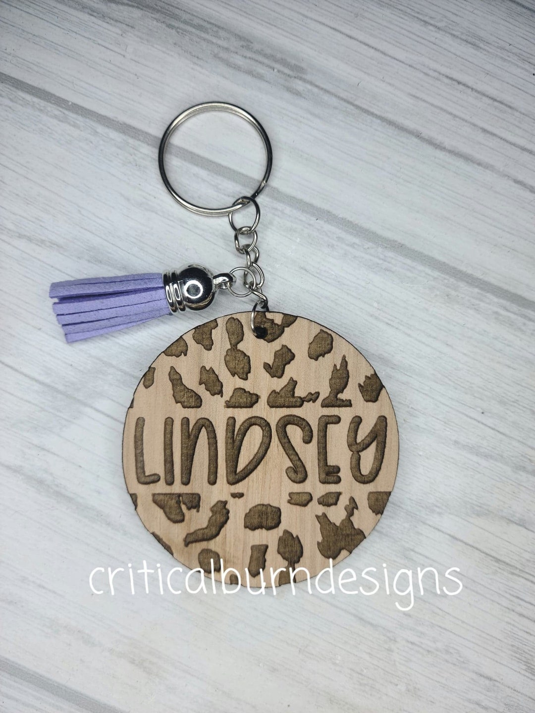 Round Cheetah Keychain File - Etsy