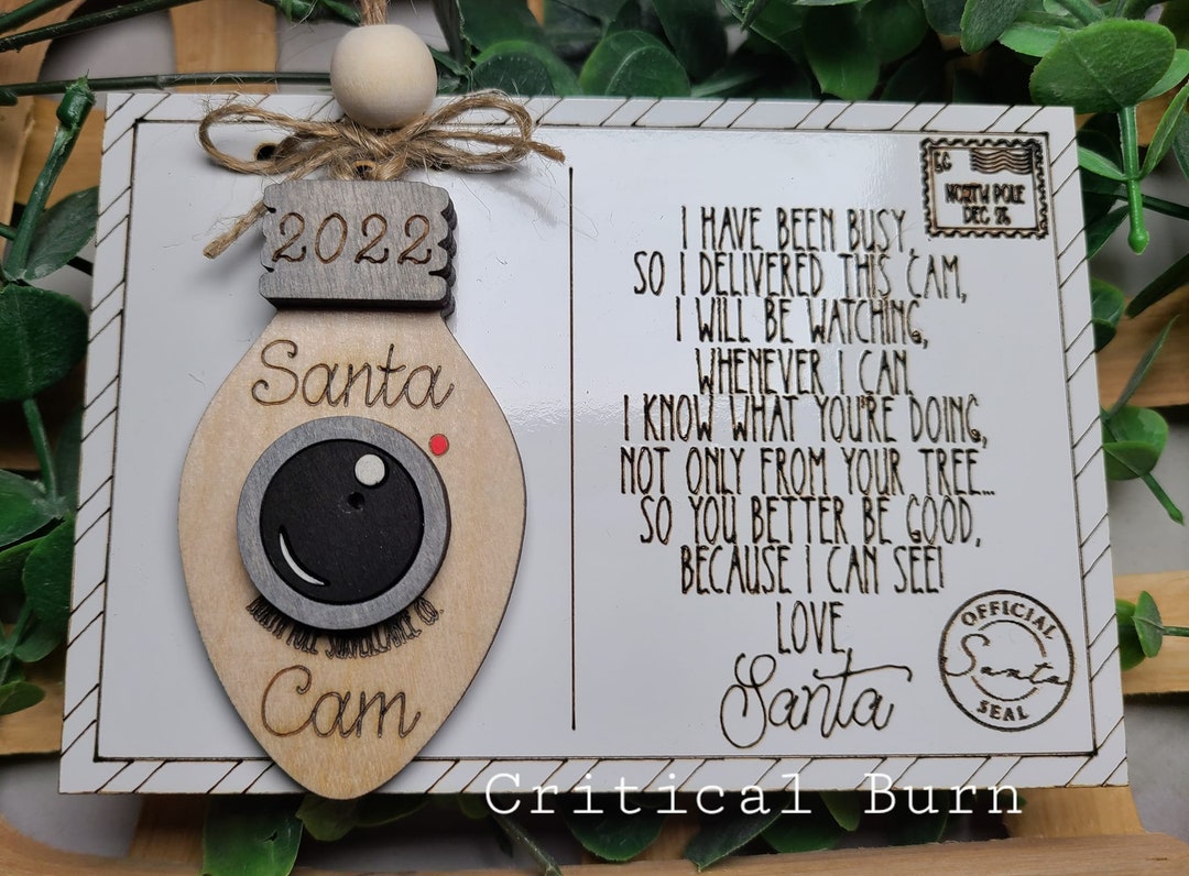 Santa Cam Post Card LASER FILE SVG - Etsy