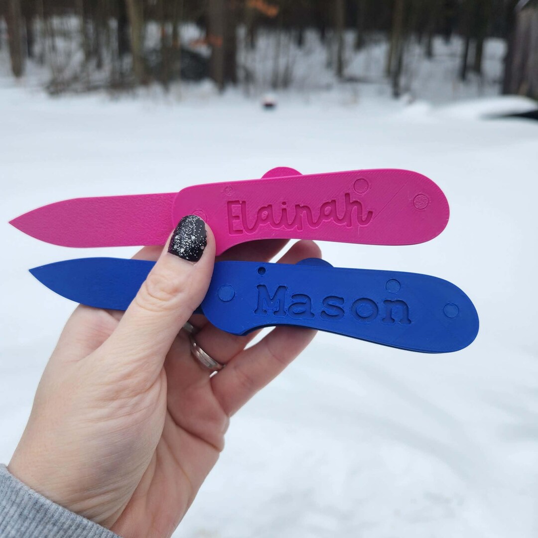 Personalized Kids Play Knife | 3D Printed | Personalized Gift - Etsy
