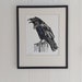 Quoth the Raven "nevermore". Hand Printed, Limited Edition, Linocut ...