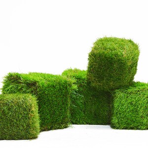 Children's Artificial Grass Cubes - Set of 5 - Etsy