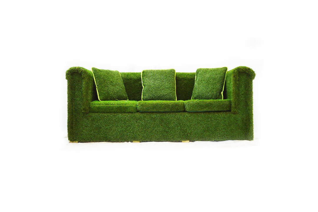 Artificial Grass Sofa 3 Seat - Etsy