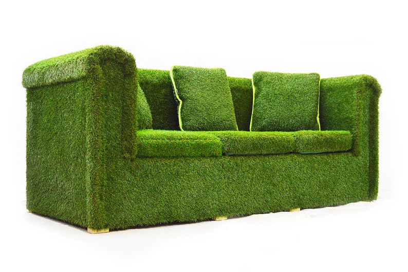 Artificial Grass Sofa 3 Seat - Etsy