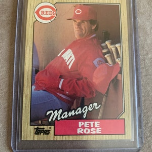Rare Pete Rose 1987 Topps Error Card Set - Etsy