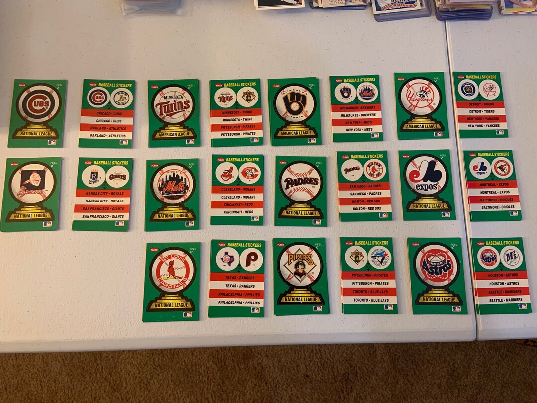 1988 Baseball Stickers. - Etsy