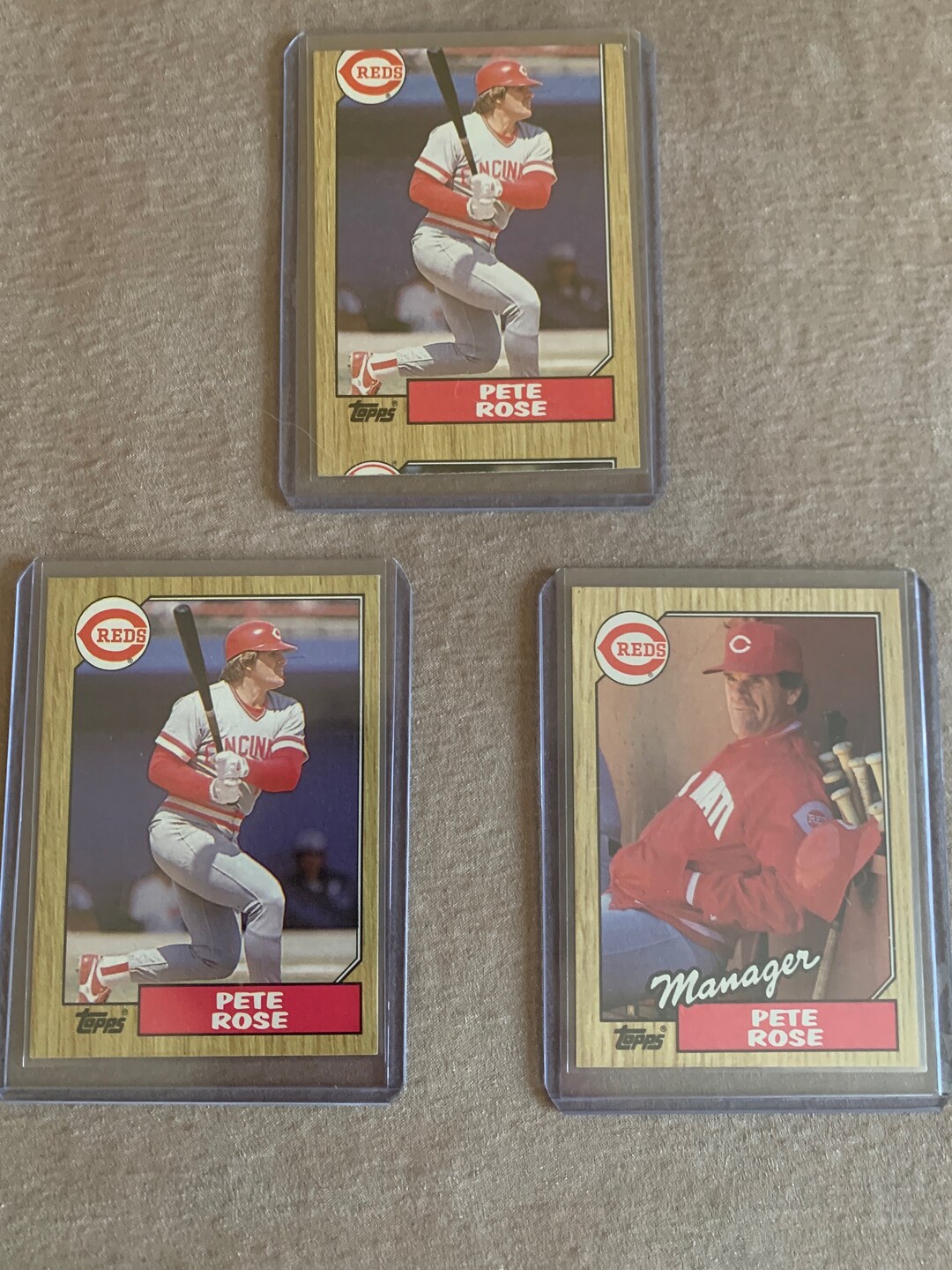 Rare Pete Rose 1987 Topps Error Card Set - Etsy
