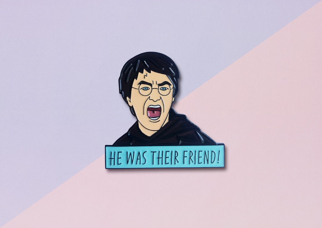 He Was Their Friend Wizard Pin - Etsy