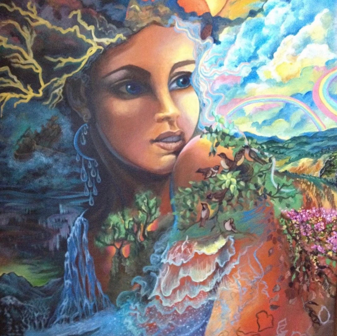 Mother Nature Original Art Print - Etsy