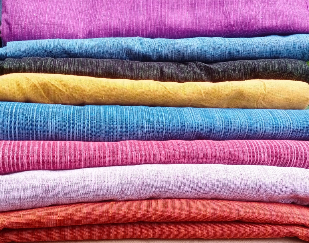 Beautiful Handspun and Handwoven Handloom Indian Khadi Fabrics ...