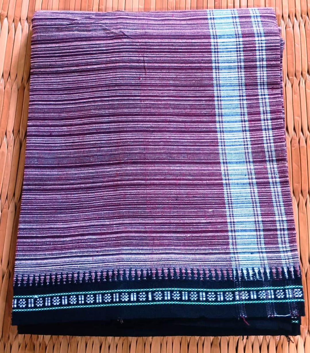 Indian Cotton Burgundy and Pink Design Lungi Sarong Dhoti Mundu - Etsy