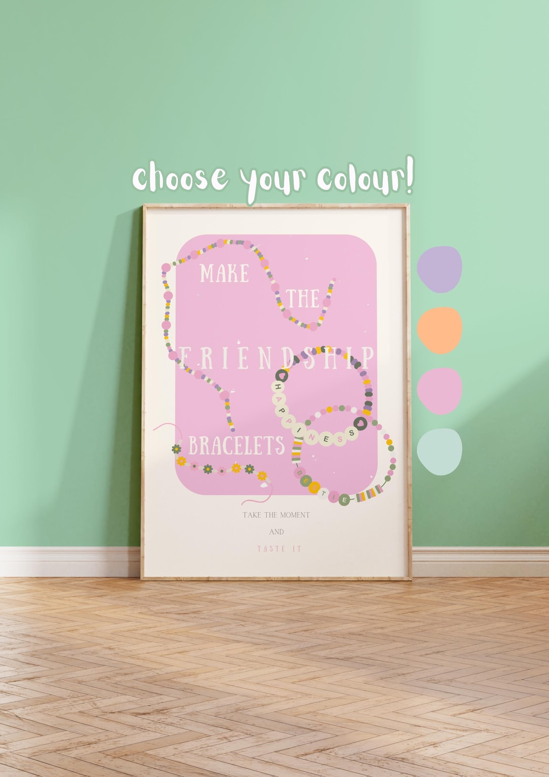 Make the Friendship Bracelets | Taylor Inspired Lyrics, Wall Poster ...