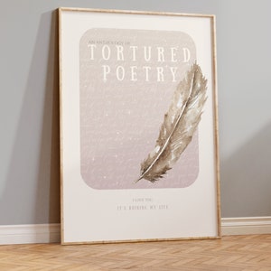 Tortured Poetry | Taylor Inspired Lyrics, Eras, Christmas Gift, Poster ...